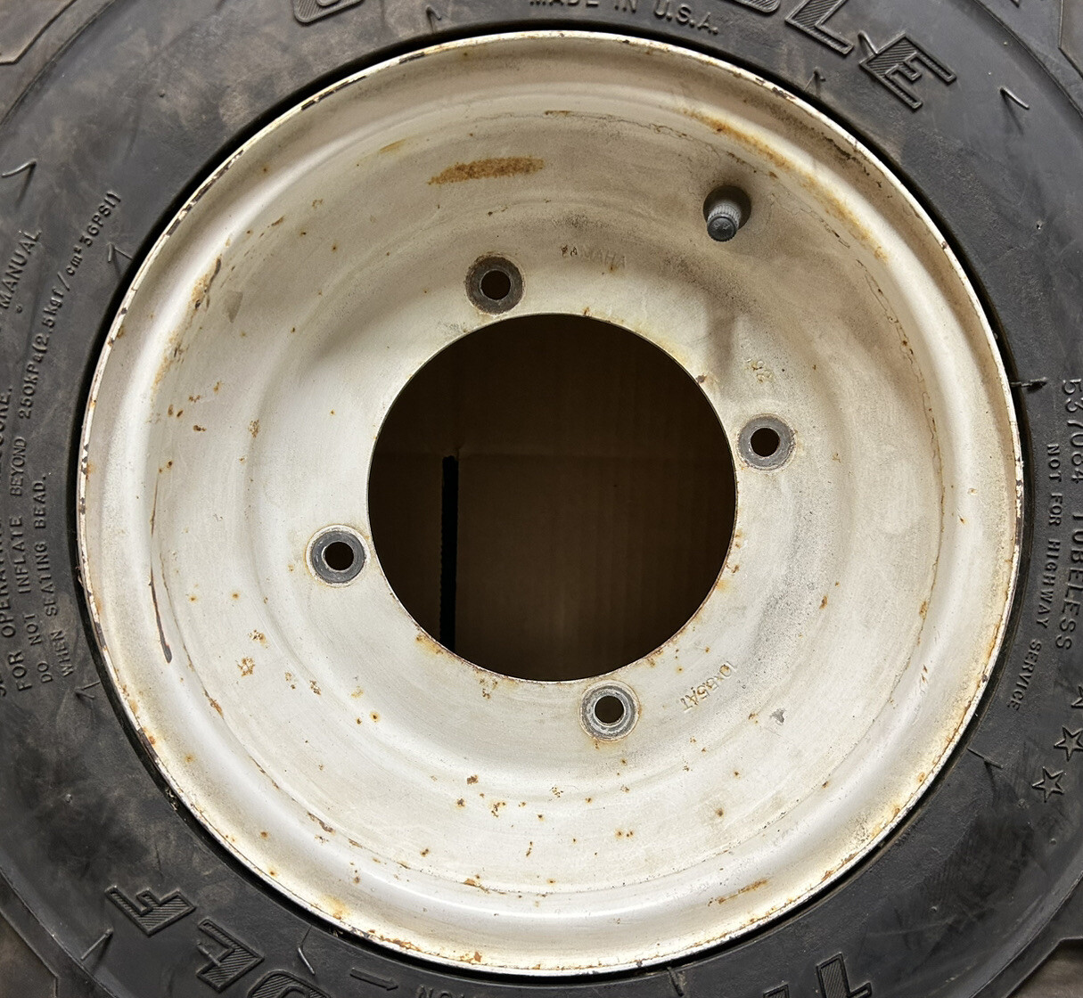 Yamaha GENUINE OEM DID 4x156 Steel Front Rims Carlisle Tires 21x7x10 ...