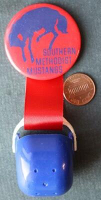 1960s Dallas Texas Southern Methodist SMU pin with old football helmet ...