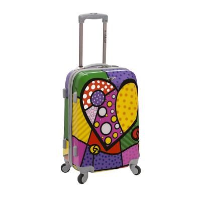 Rockland Fox Luggage 20" Polycarbonate Carry On 20 inch Heart | eBay