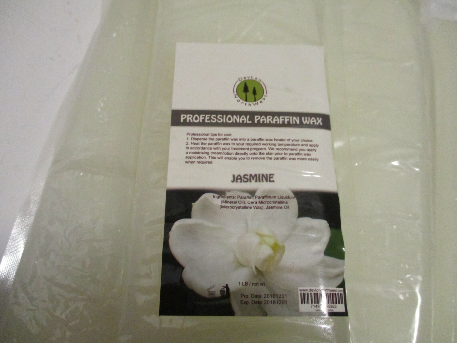 Professional Paraffin Wax 4 LBS Jasmine Scent, Devlon Northwest Brand ...