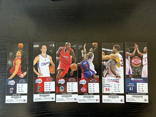 13-14 LA Clippers NBA Ticket Chris Paul Griffin Crawford Redick Jordan ...