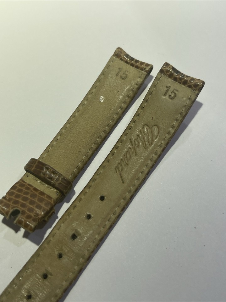 Genuine Chopard 15mm x 14mm Brown Watch Band Strap | eBay