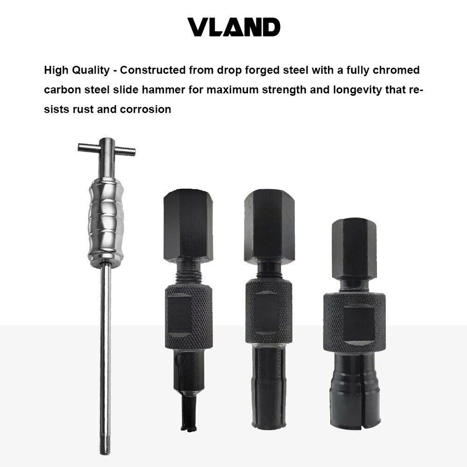 9PCS Blind Hole Inner Pilot Bearing Puller Remover Set Slide Hammer Kit ...