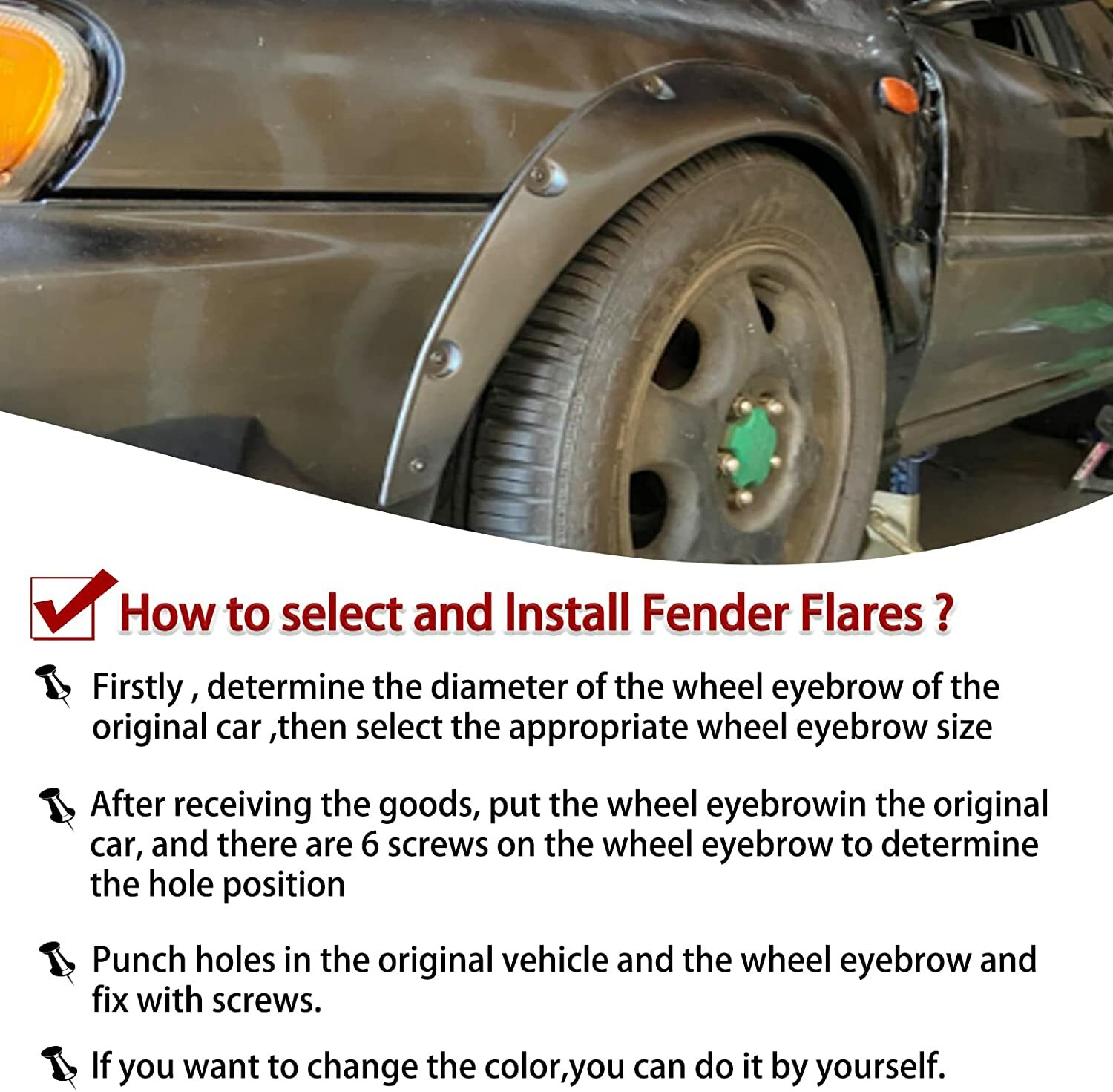 For VW Caddy Maxi MK4 MK5 Flexible Fender Flares Widebody Wheel Arches ...