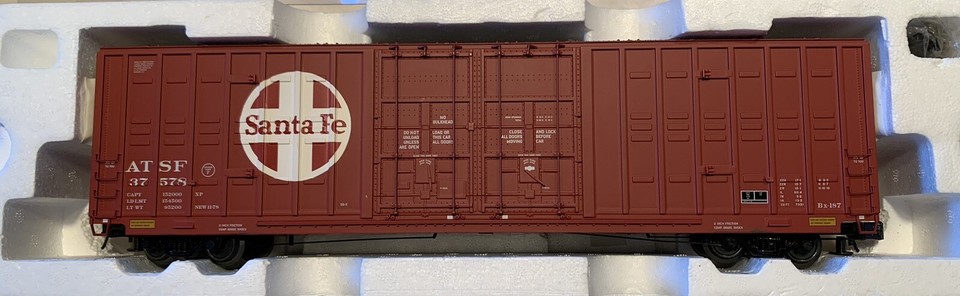 ATLAS O 3-RAIL SANTA FE BERWICK 60’ HY CUBE BOX CAR! O SCALE HI HIGH ...