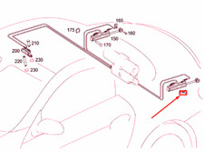 Mercedes-Benz SLK R170 Left Convertible Top Cylinder A1708000572 ...