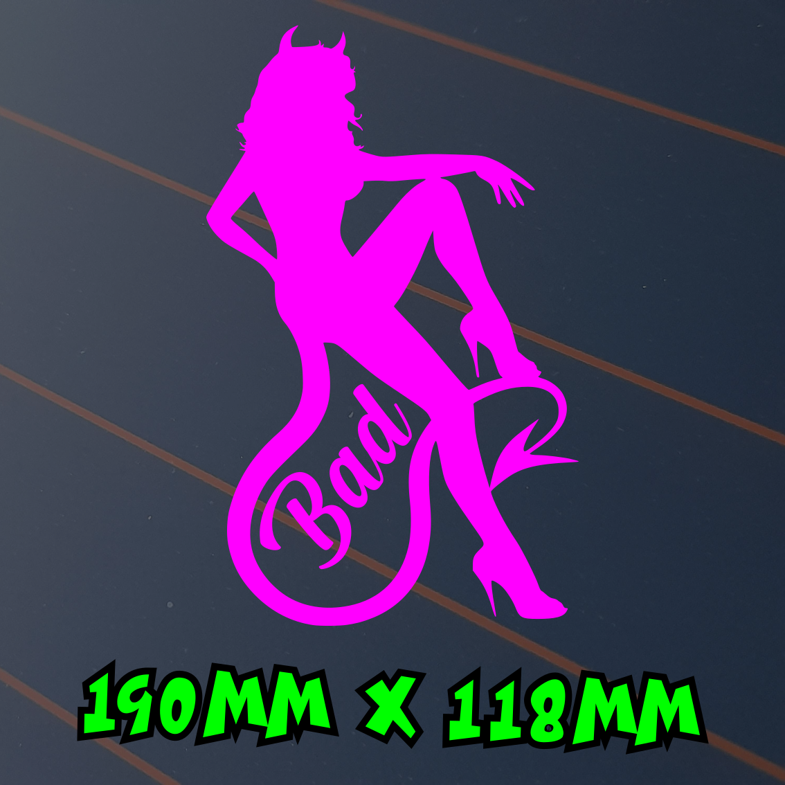 Bad Girl Sticker Car Decal Window Sexy Devil Woman Chick JDM Bitch Ute ...