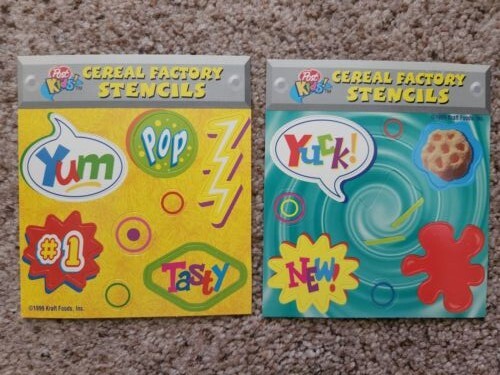 Post Cereal Factory Stencils cardboard 1999 Kraft Foods, Inc NEW | eBay