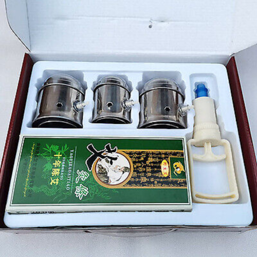3pcs Moxibustion Cupping Household Steel Multi-Function Moxa Jar ...