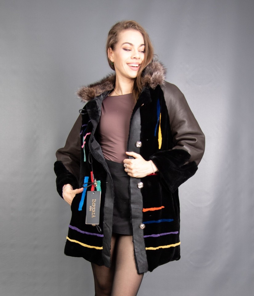 15495 NEW AMAZING SHEARED BEAVER COAT LUXURY FUR JACKET PELZ BEAUTIFUL ...