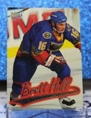 BRETT HULL # 146 FLEER ULTRA 1996-97 ST. LOUIS BLUES NHL HOCKEY TRADING ...