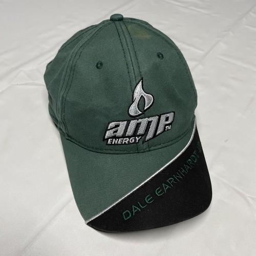 Vintage Dale Earnhardt Jr Hat Cap NASCAR Racing Amp Energy Drink Green ...