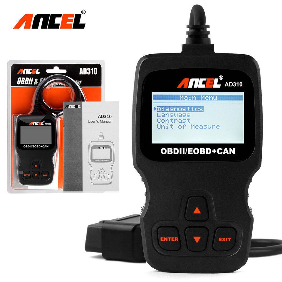 ANCEL AD310 OBD2 Scanner Car Engine Fault Diagnostic Tool Automotive ...