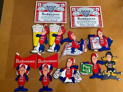 Budweiser Bud Man Vintage Stickers | eBay