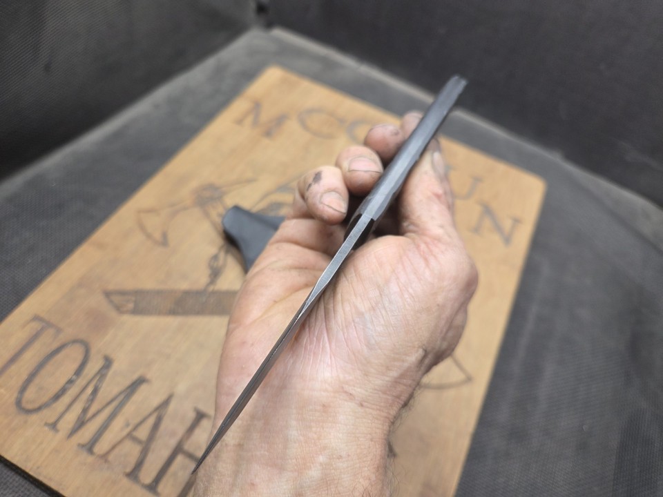 HAND MADE FIRST STRIKE CROSS DRAW KNIFE BY MARK MCCOUN USA BLK G10 | eBay