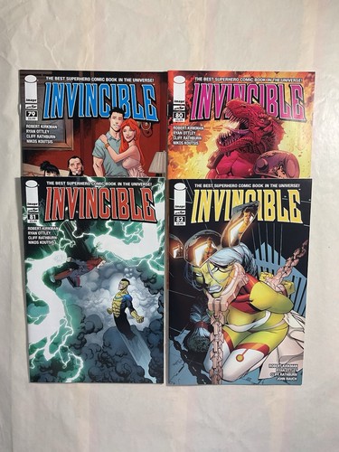 Invincible #79 80 81 82 Lot Dinosaurus Universa Scarce Image Comics ...