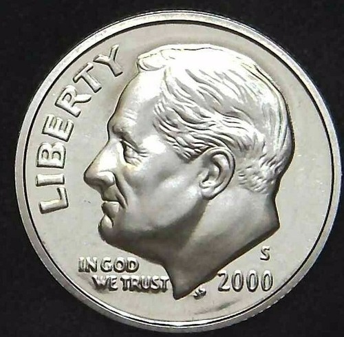 2000-S 10C Roosevelt Dime GDC Proof CLAD 21or1214-2 | eBay