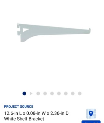 Lowes White Shelf bracket 107825 | eBay