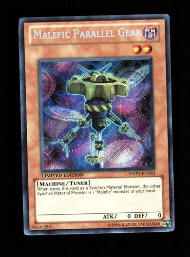 YU-GI-OH! MALEFIC PARALLEL GEAR YMP1-EN003 LIMITED EDITION SECRET RARE TCG | eBay