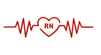 RN Registered Nurse Heartbeat Rhythm Vinyl Decal Window Sticker Car | eBay