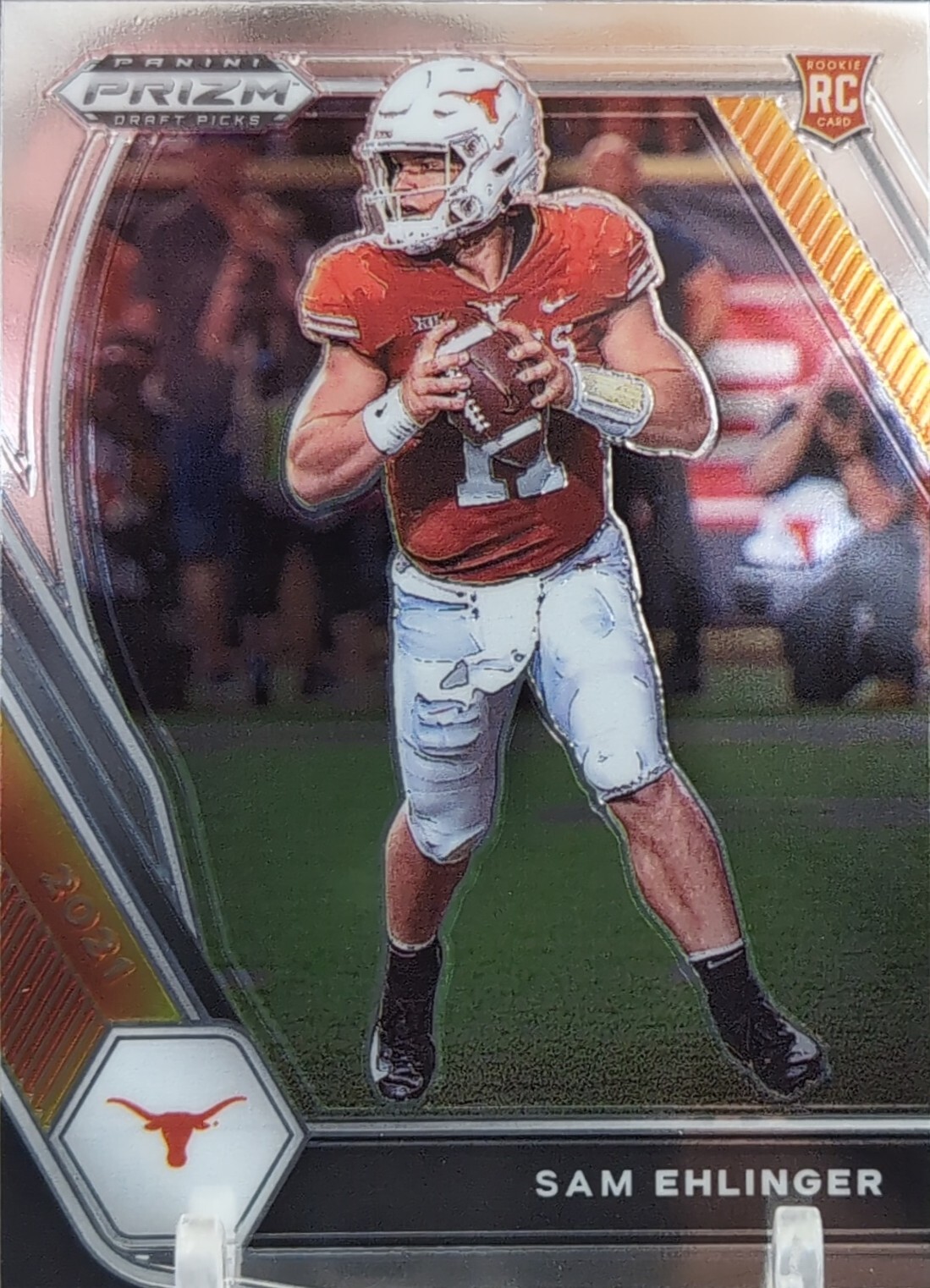2021 Panini Prizm Draft Picks Collegiate #131 Sam Ehlinger - Texas ...