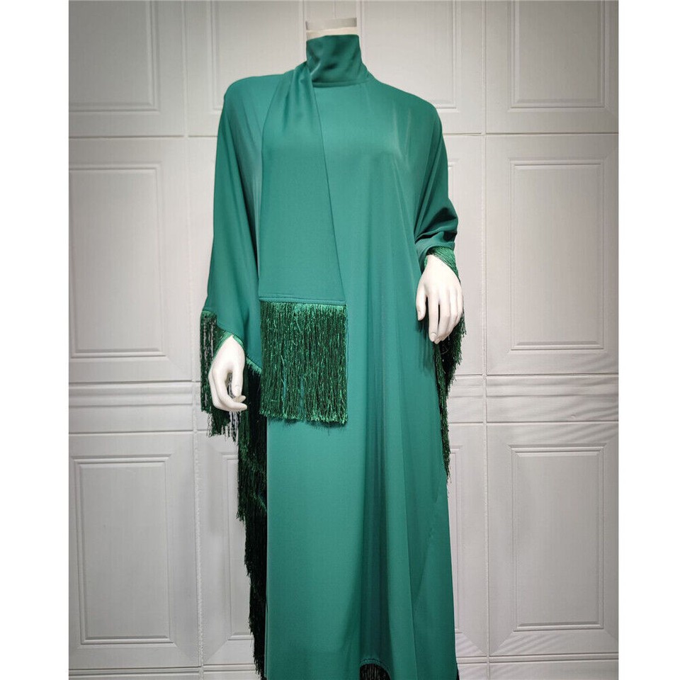 Dubai Abaya Women Oversize Muslim Bat Sleeve Maxi Dress Islamic ...