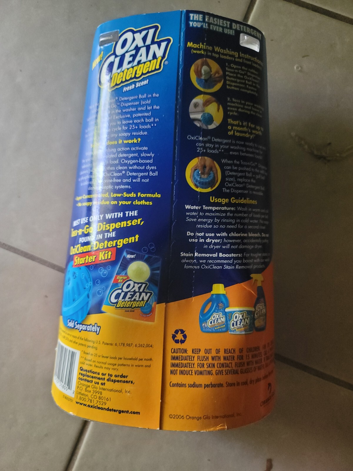 Oxi Clean Toss-N-Go Laundry Detergent Ball Fresh Scent 2 Piece Refill ...