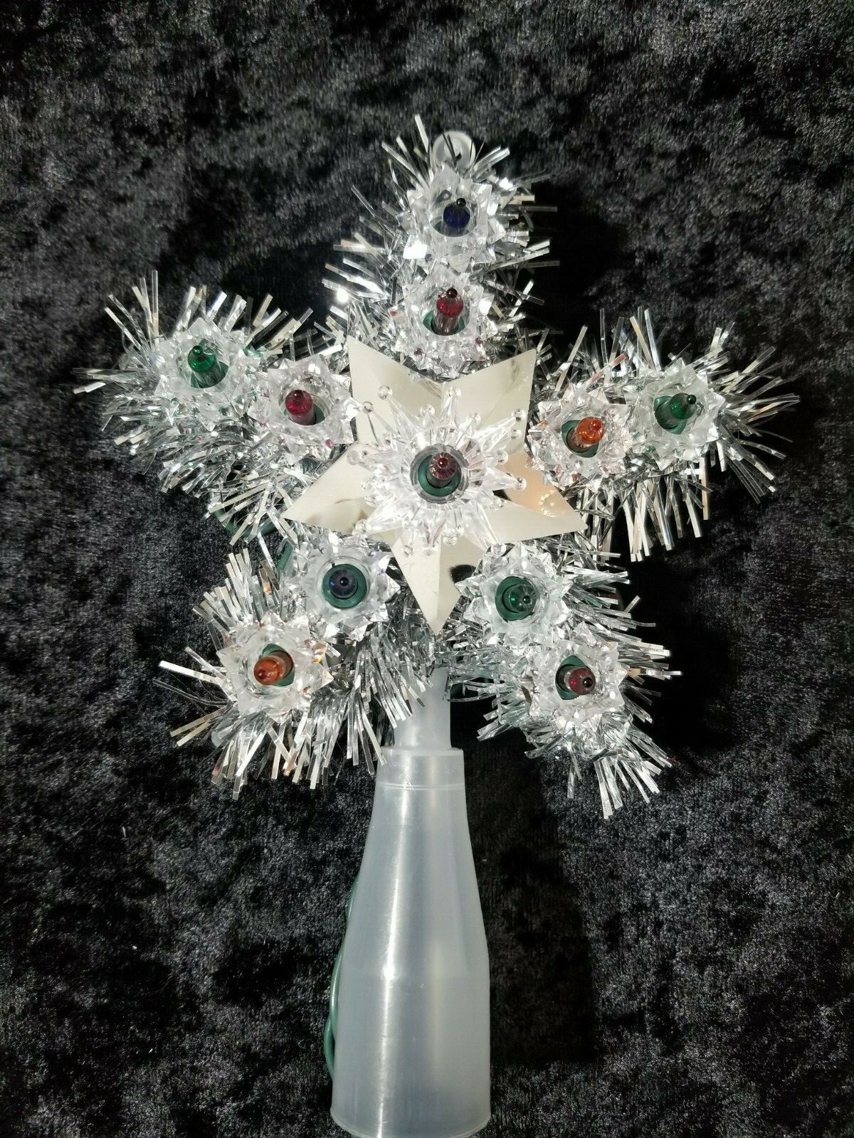 Star Tree toppers for miniature/small trees with 11 multi lights. Gold ...