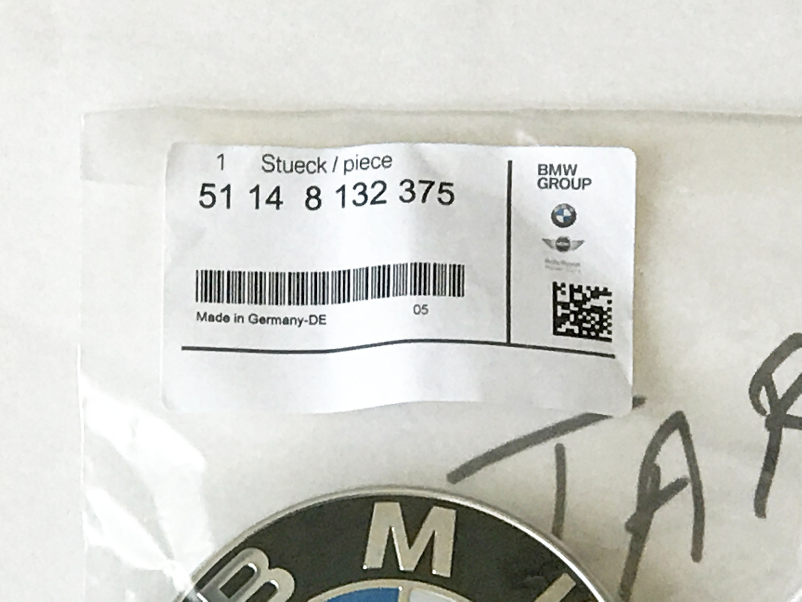 GENUINE BMW Logo FRONT HOOD Emblem For CARS WITH 82-mm DIAMETER 320 528 ...