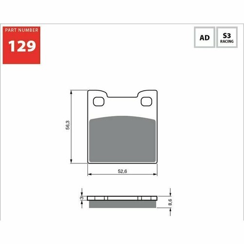 for Suzuki RF 900 94-95 Goldfren Rear Sintered Dual Sport Brake Pads ...
