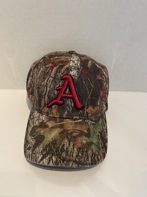 Arkansas Razorbacks Camouflage Hat Adjustable Camo Cap Mossy Oak AR ...