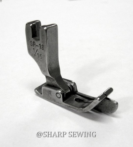 HINGED PRESSER FOOT WITH 1/16” SPRING LOADED RIGHT GUIDE SP-18 SP18 | eBay