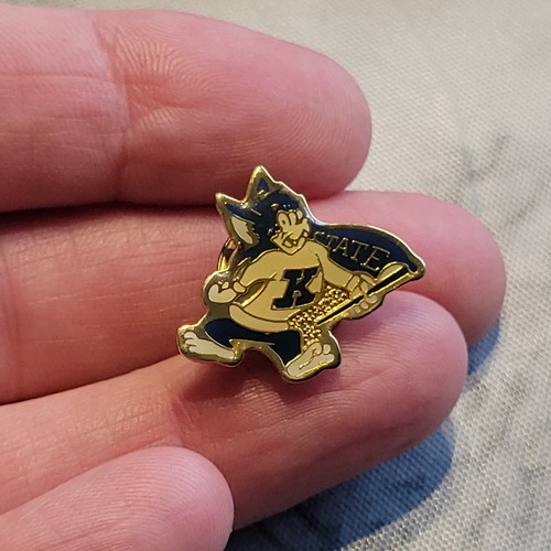 Vintage Kansas City State Wildcats Pin with Willie The Wildcat KSU ...