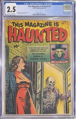 This Magazine is Haunted #5 GCG 2.5 🔥 Golden Age Pre-code Horror 1952 ...