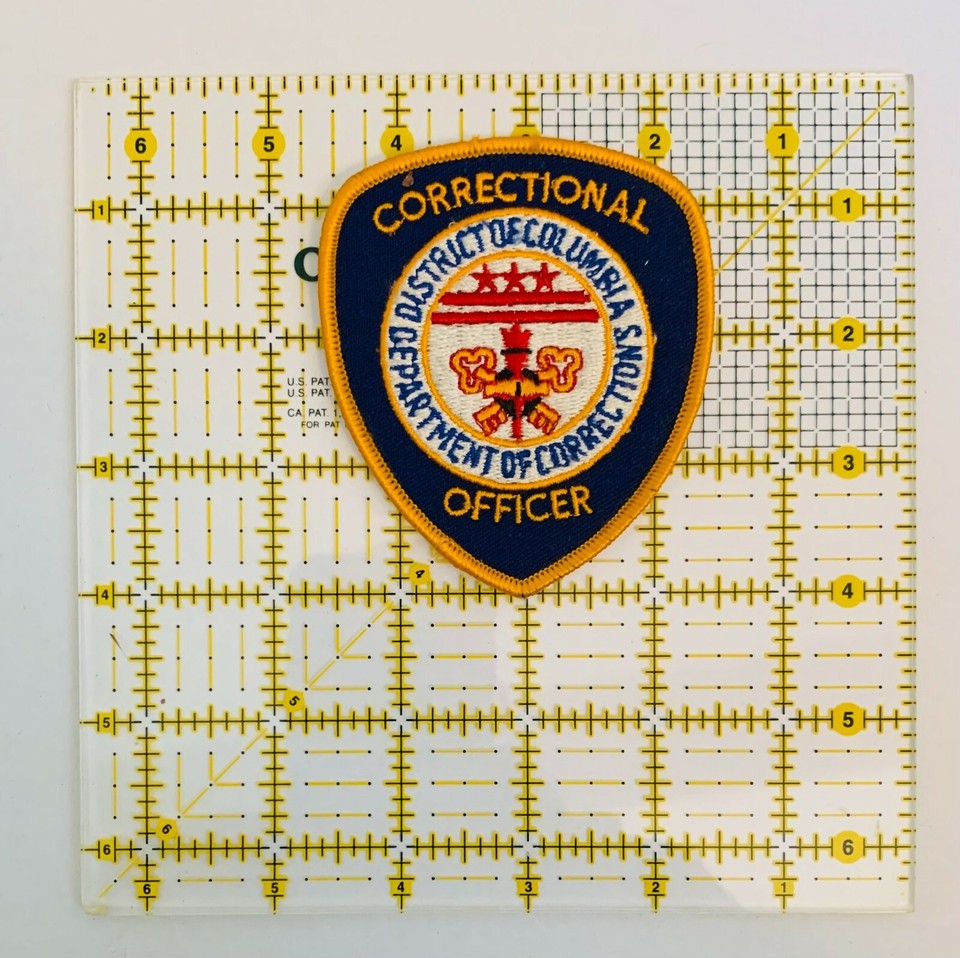 District of Columbia Correctional Officer Iron On Patch Embroidered | eBay