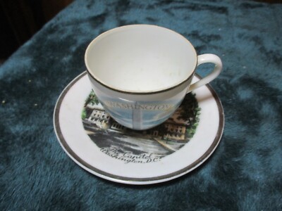 Vintage Capsco Washington DC Collectible Miniature Tea Cup & Saucer ...