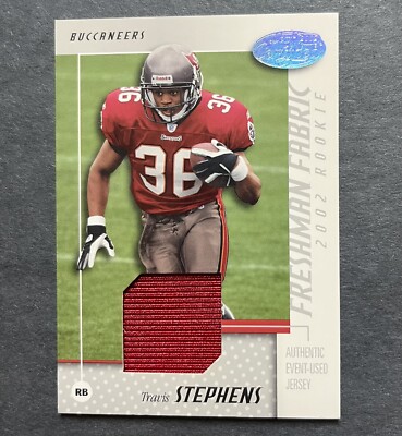 2002 Leaf Certified Freshman Fabric /800 Travis Stephens #128 Rookie RC ...