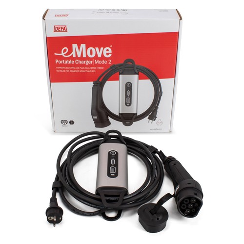 DEFA 502001 Ladegerät E-Auto Mode Mode 2 Typ 2 16A 230V 6m CEE 7/7 DE ...