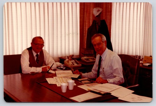 Work Office Worker Business Man Desk Before Computers Snapshot ...