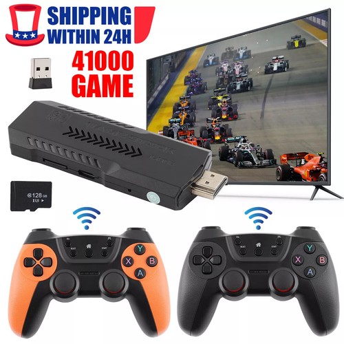 X2 PRO Video Game Console Retro 41000 Games TV Stick 128G 4K Wireless ...