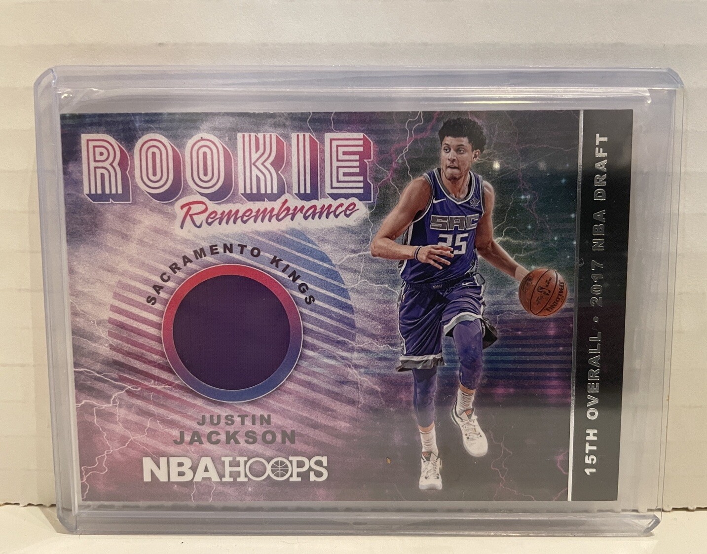 2018-19 Panini Hoops Remembrance Jersey Relic Justin Jackson Kings #RR ...