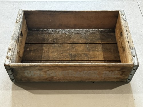 Vintage GCC Beverage Soda Drink Wooden Crate Carrier | eBay