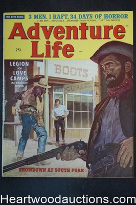 "Adventure Life" September 1958 Joyce Miles, Clarence Doore; Ray ...