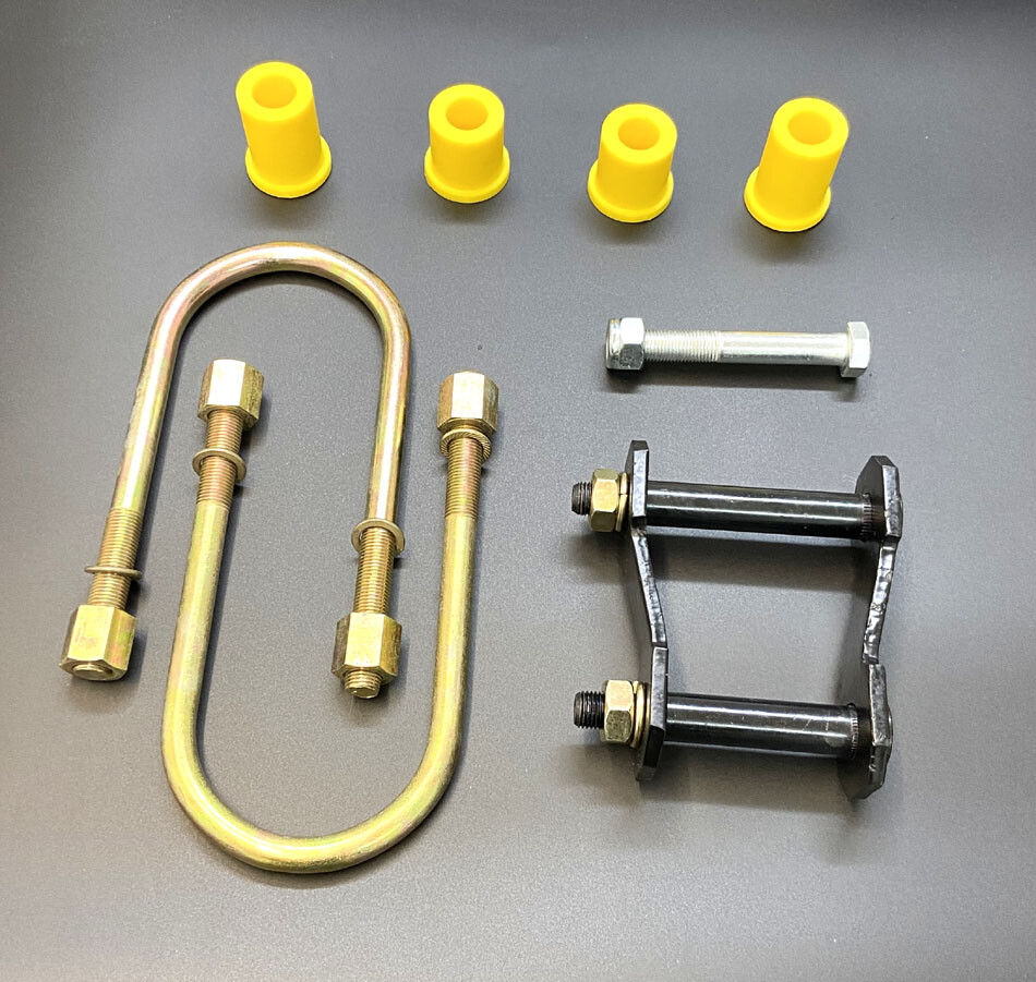 Rear Leaf Spring Shackle+Pin+U Bolt+Bushes Ford Ranger/Mazda BT50 2.5TD ...