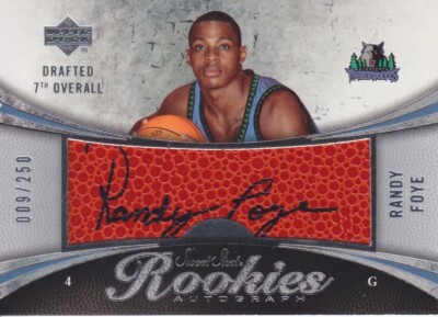 RANDY FOYE 2006-07 SWEET SHOT ROOKIE GAME USED AUTO /250 | eBay