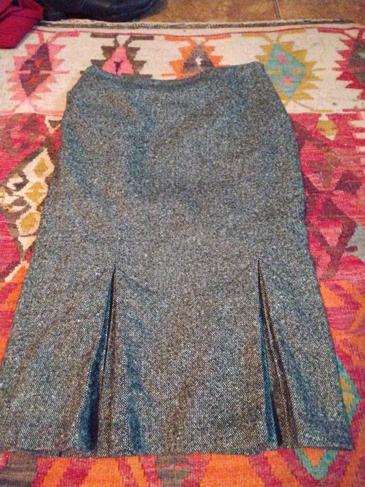 Victoria's Secret Moda Grey Wool Knit Pin-Up 50s Skirt The Secretary ...