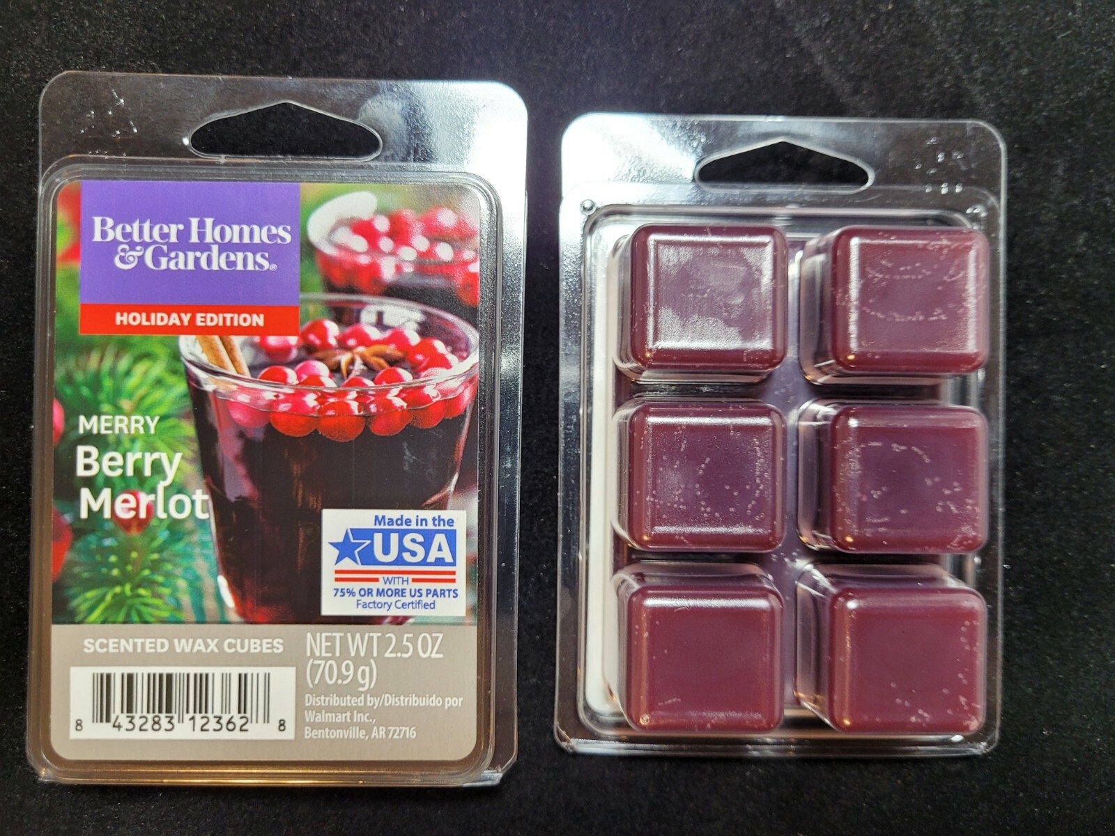 Better Homes & Gardens Scented Wax Melts : MERRY BERRY MERLOT : 2 boxes ...