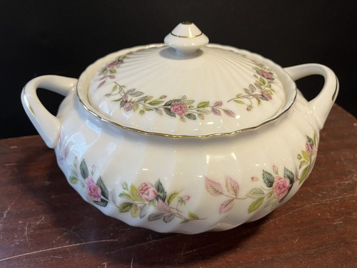 Creative Fine China "REGENCY ROSE" #2345 Covered 9” Vegetable Bowl ...