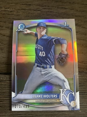 2025 Bowman Chrome 1st BLAKE WOLTERS REFRACTOR /499 Kansas City Royals ...