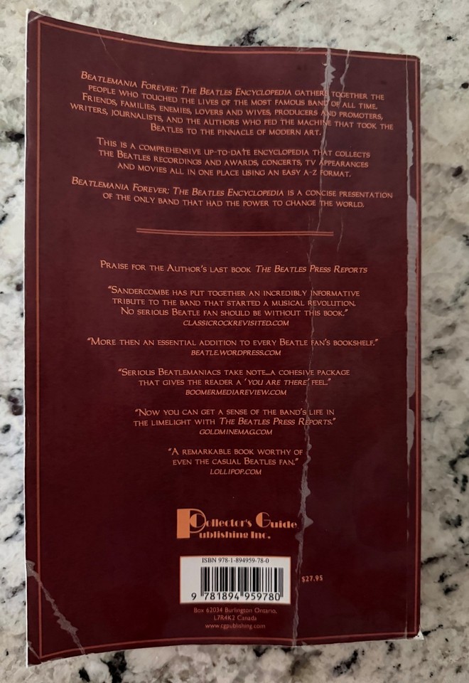 Beatlemania Forever: The Beatles Encyclopedia, by W. Fraser Sandercombe ...